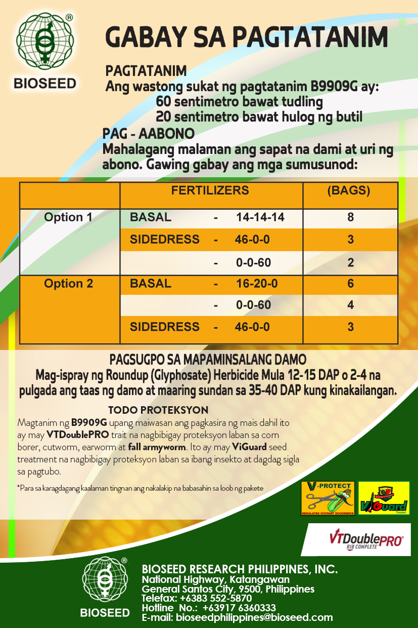 Bioseed B9909G - Bioseed Research Philippines Inc.