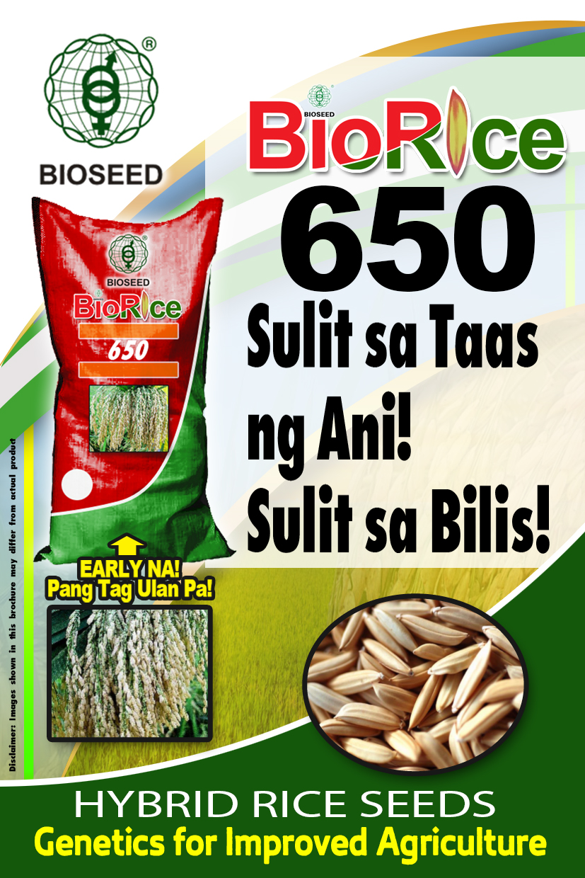 Biorice 650 - Bioseed Research Philippines Inc.