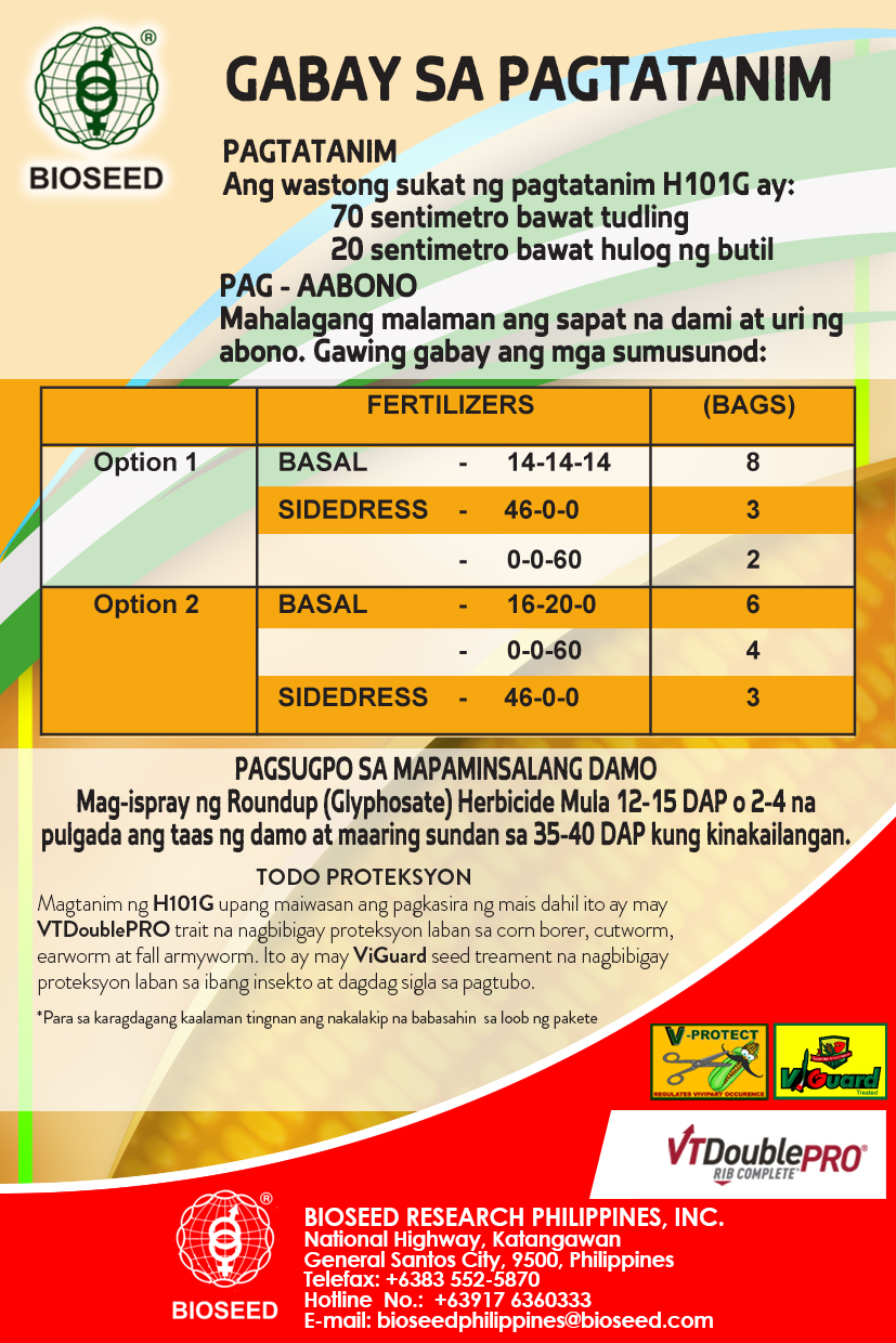 Healer H101G - Bioseed Research Philippines Inc.